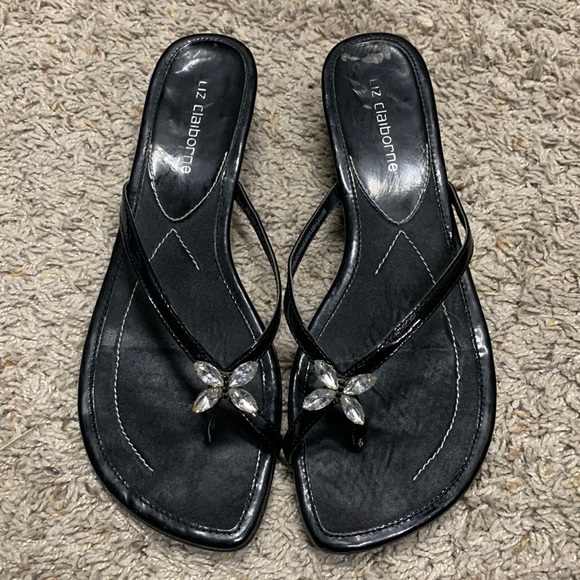 Liz Claiborne | Shoes | Liz Claiborne Y2k Leather Butterfly Sandals ...